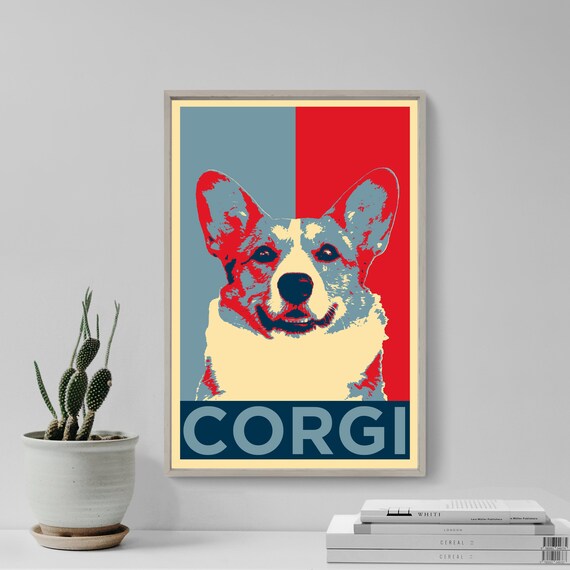 Corgi Original Art Print Poster Photo Gift Wall Home Decor | Etsy