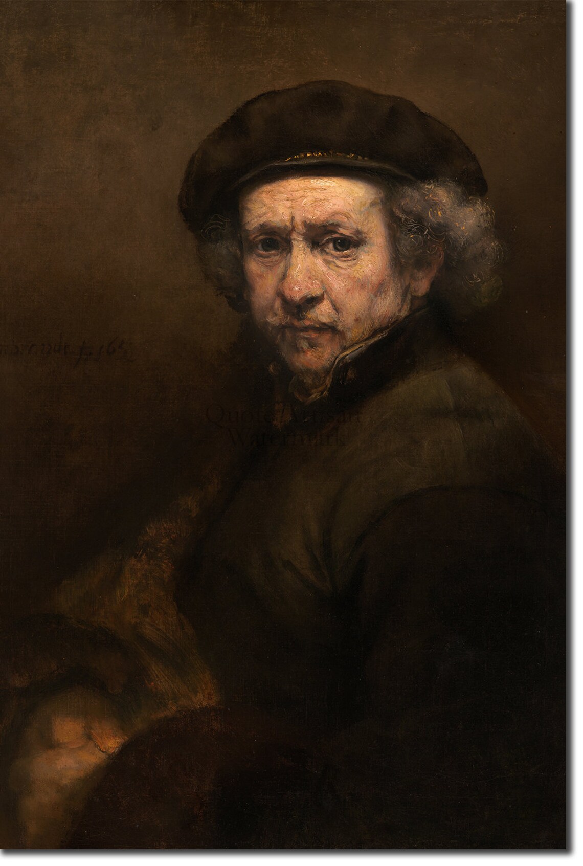 Rembrandt - Self-portrait (1659) - Reproduction of a Classic Painting ...