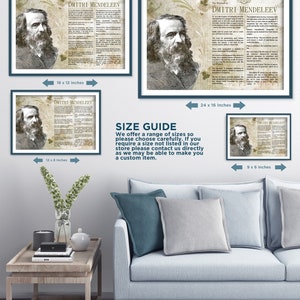 Dmitri Mendeleev Greatest Quotes - Original Art Print Featuring His ...