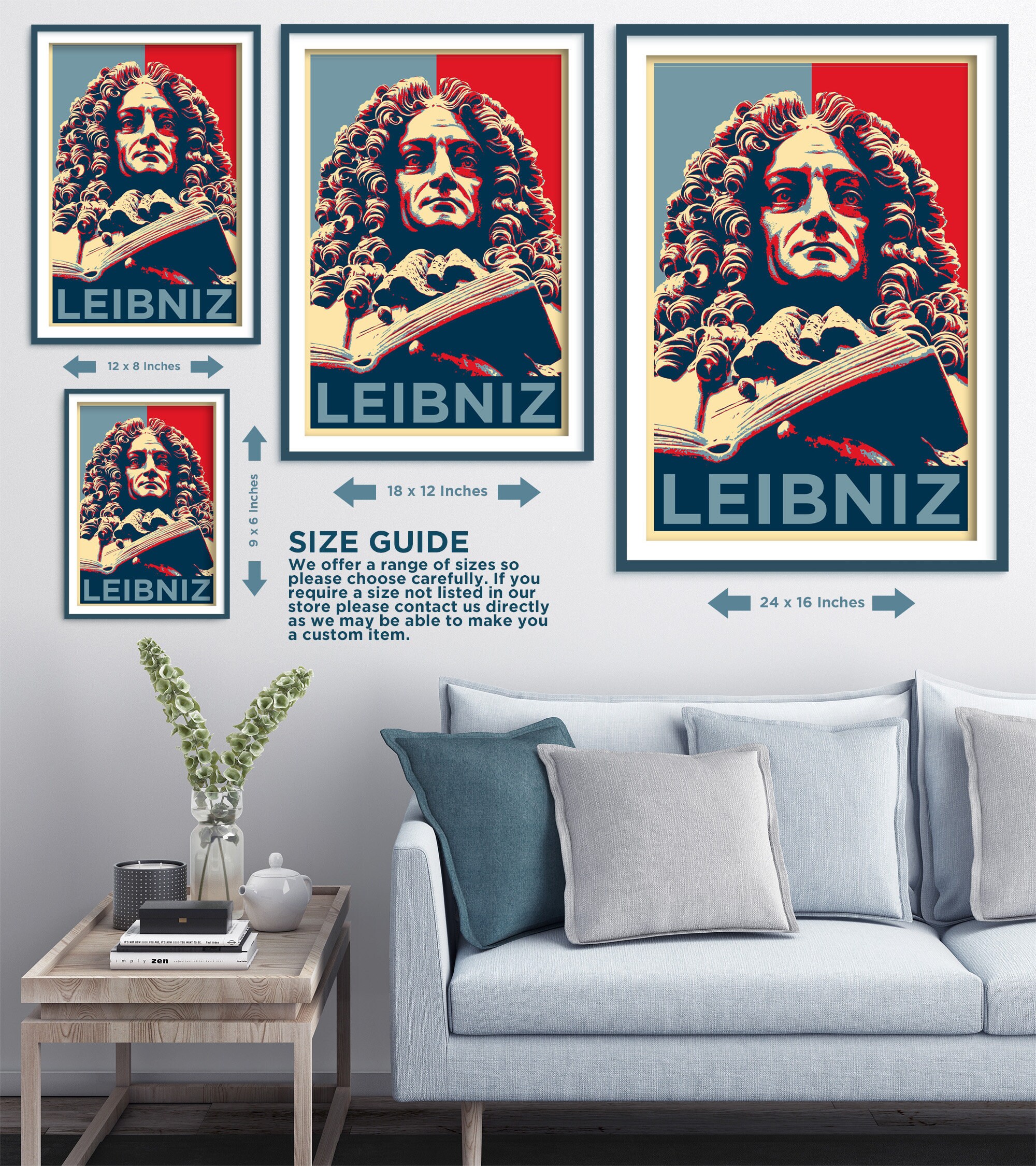 Gottfried Wilhelm Leibniz Original Art Print Photo Poster | Etsy