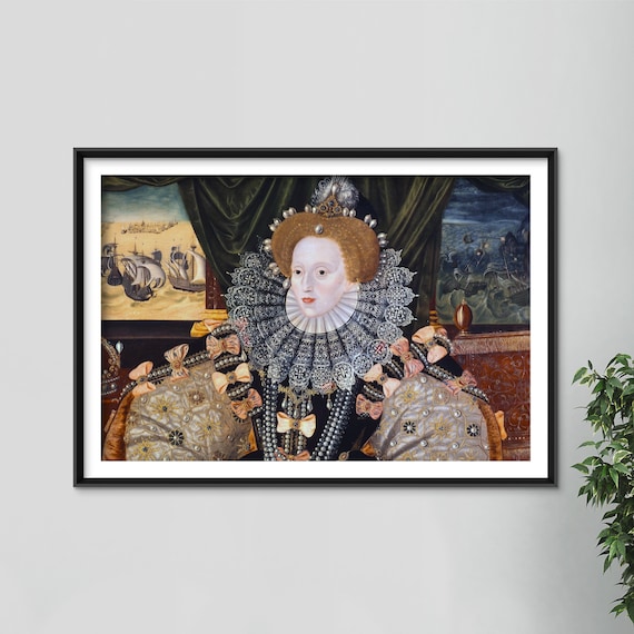 Elizabeth I The Armada Portrait Ca 1588 George Gower Life In