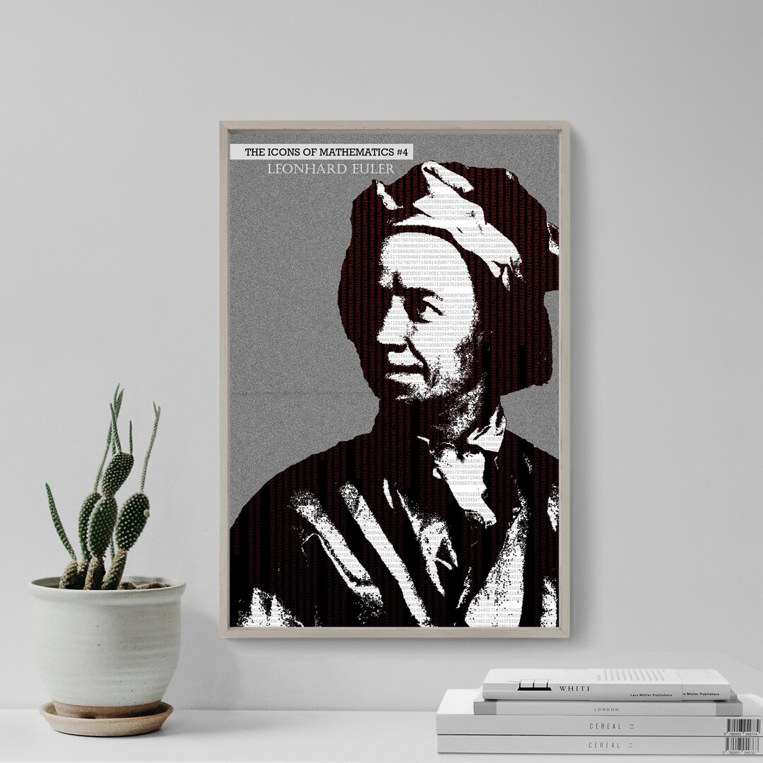 Leonhard Euler - the Icons of Mathematics #4 - Art Print Poster Wall ...