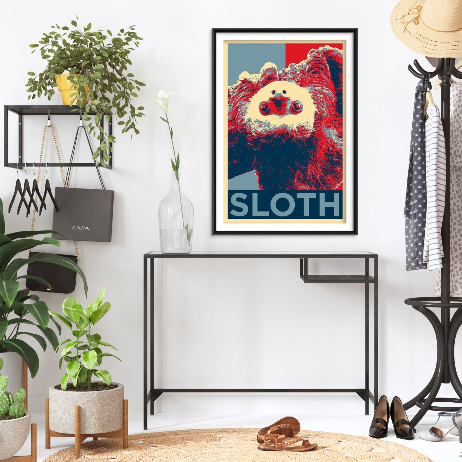 Sloth Original Art Print Photo Poster Gift Wall Home Decor | Etsy
