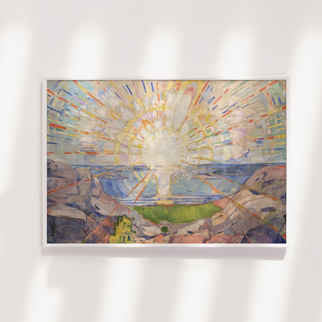 Edvard Munch - the Sun (1911) - Painting Photo Poster Print Art Museum ...