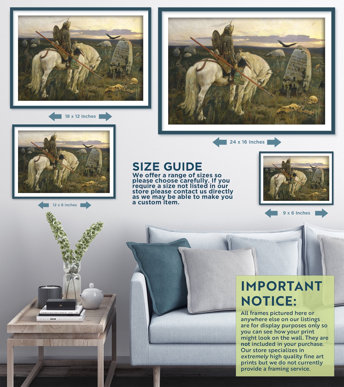 Viktor Mikhailovich Vasnetsov Knight at the Crossroads - Etsy UK