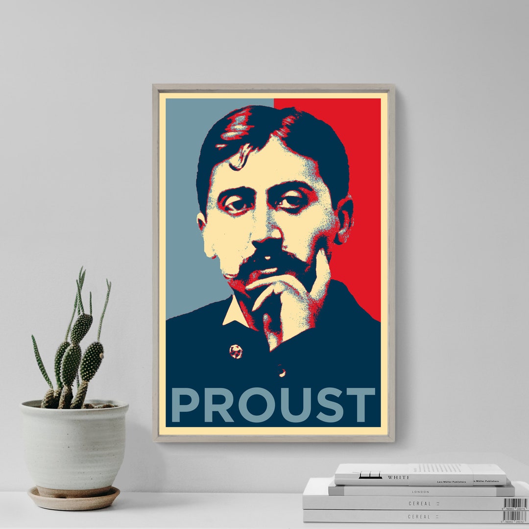 Marcel Proust Original Art Print - Photo Poster Gift Home Wall Decor ...