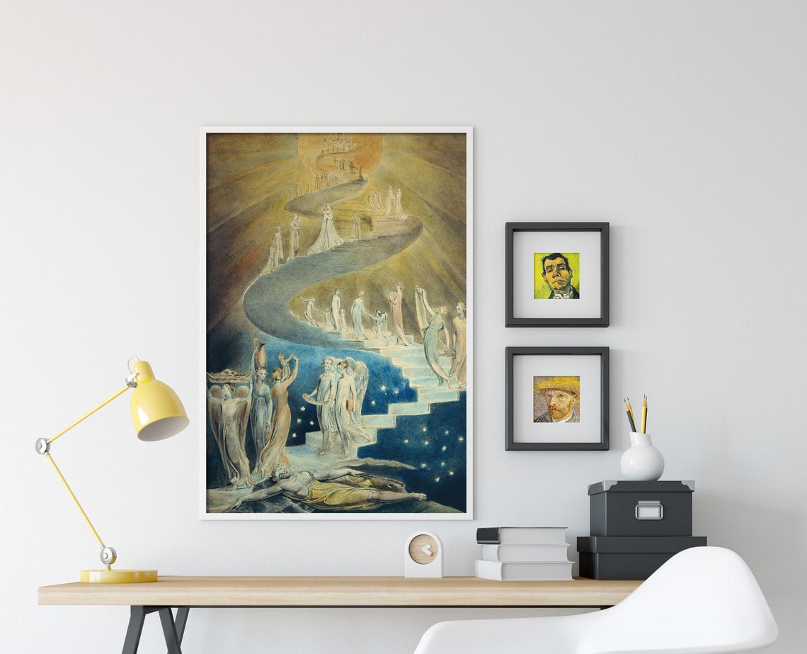 William Blake Jacobs Dream Ladder 1805 Classic Painting - Etsy