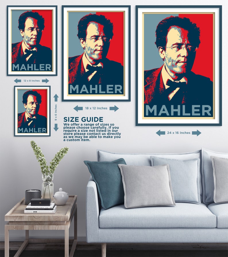 Gustav Mahler Original Art Print Photo Poster Gift - Etsy