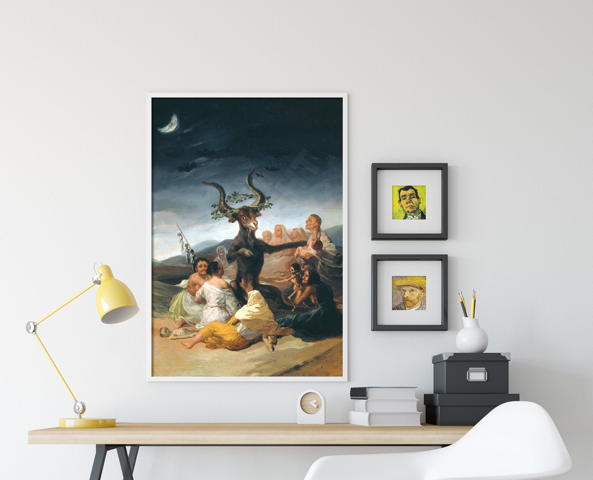Francisco Goya - Witches Sabbath (1798) - Classic Painting Photo Poster ...
