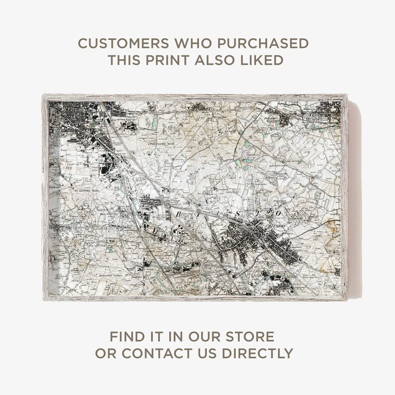 Wolverhampton Map Original Art Print City Street Map of | Etsy