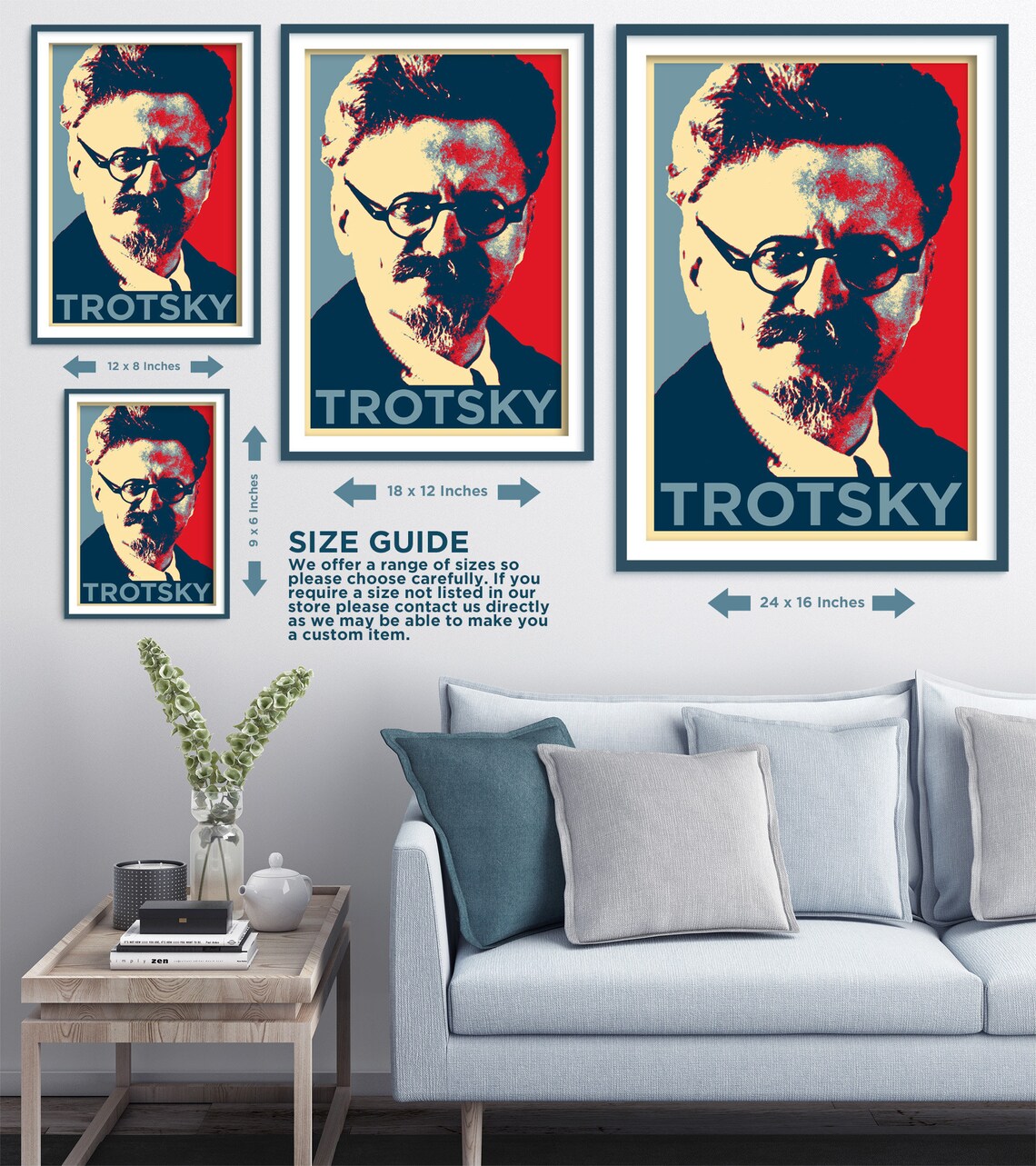 Leon Trotsky Original Art Print Photo Poster Gift Wall Decor | Etsy