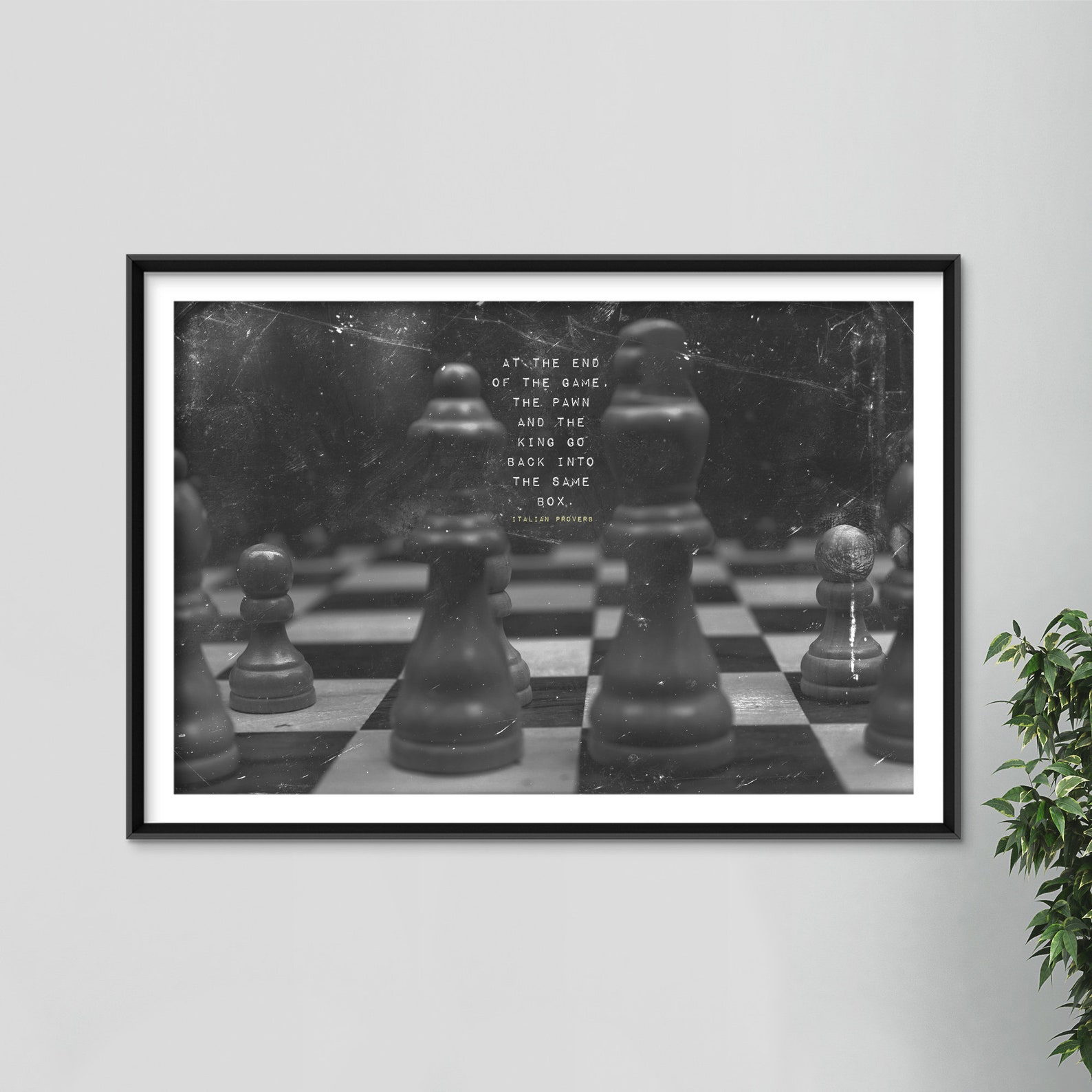 Chess Motivational Poster 06 ...the Pawn and the King Go - Etsy