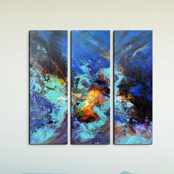 Triptych Painting - Etsy