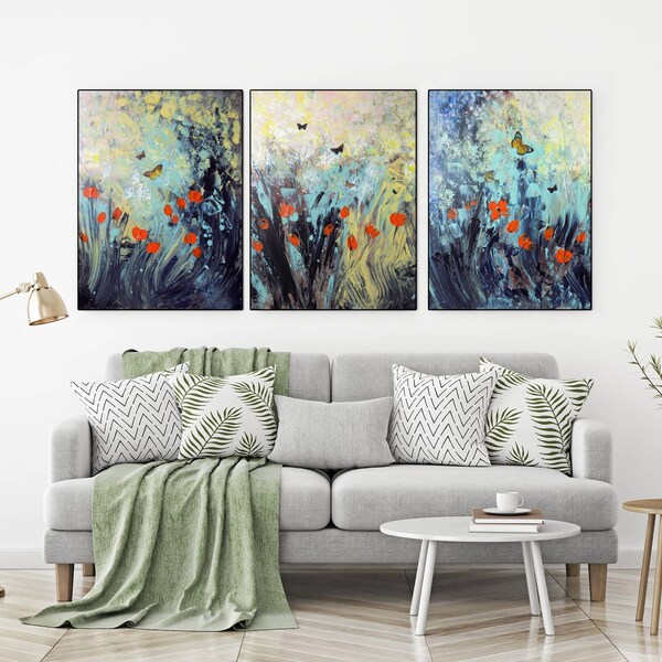 Landscape Triptych - Etsy