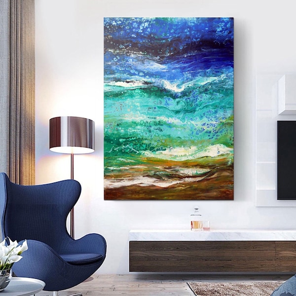 Abstract Seascape - Etsy