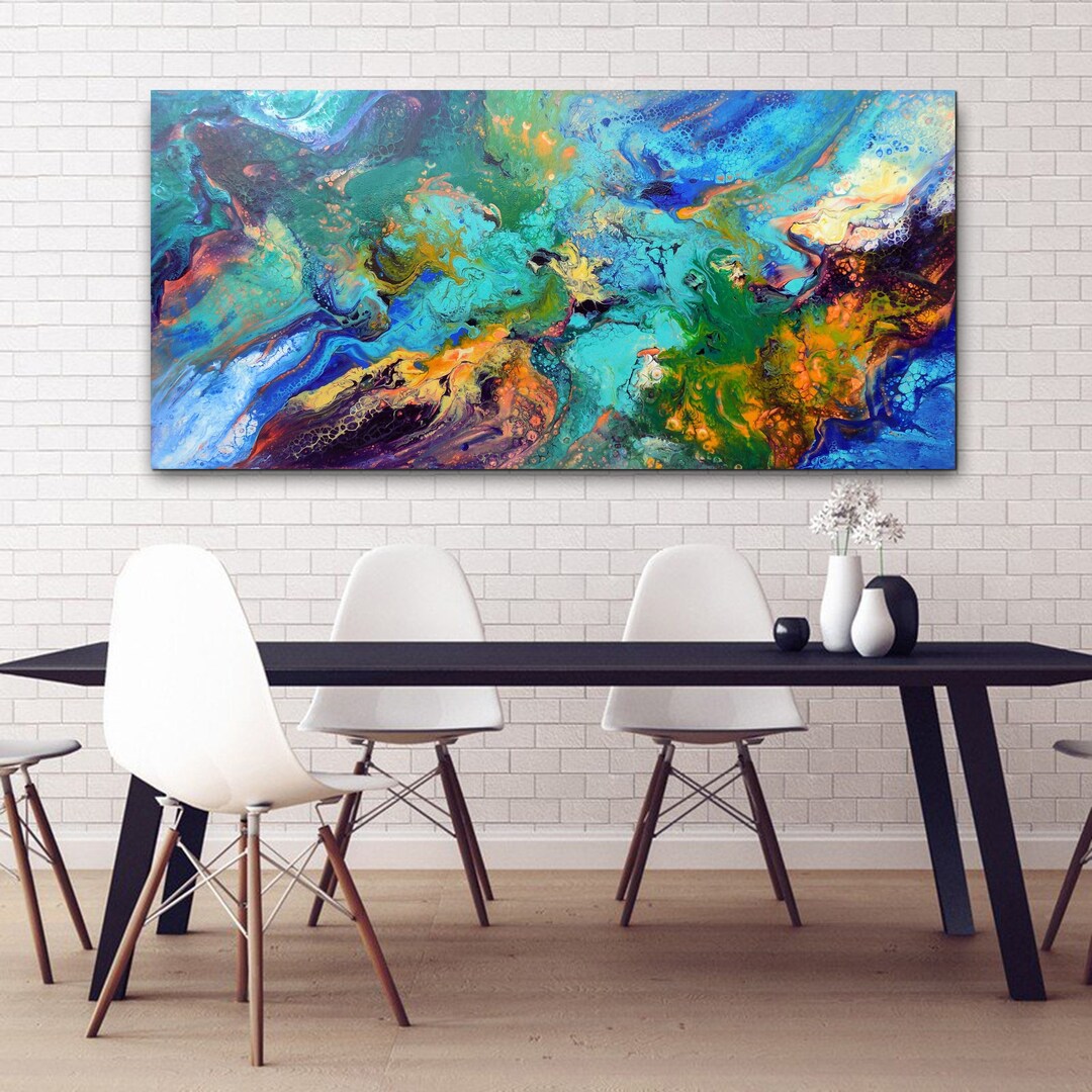 Large Modern Abstract Painting Wall Art Canvas Home Decor - Etsy