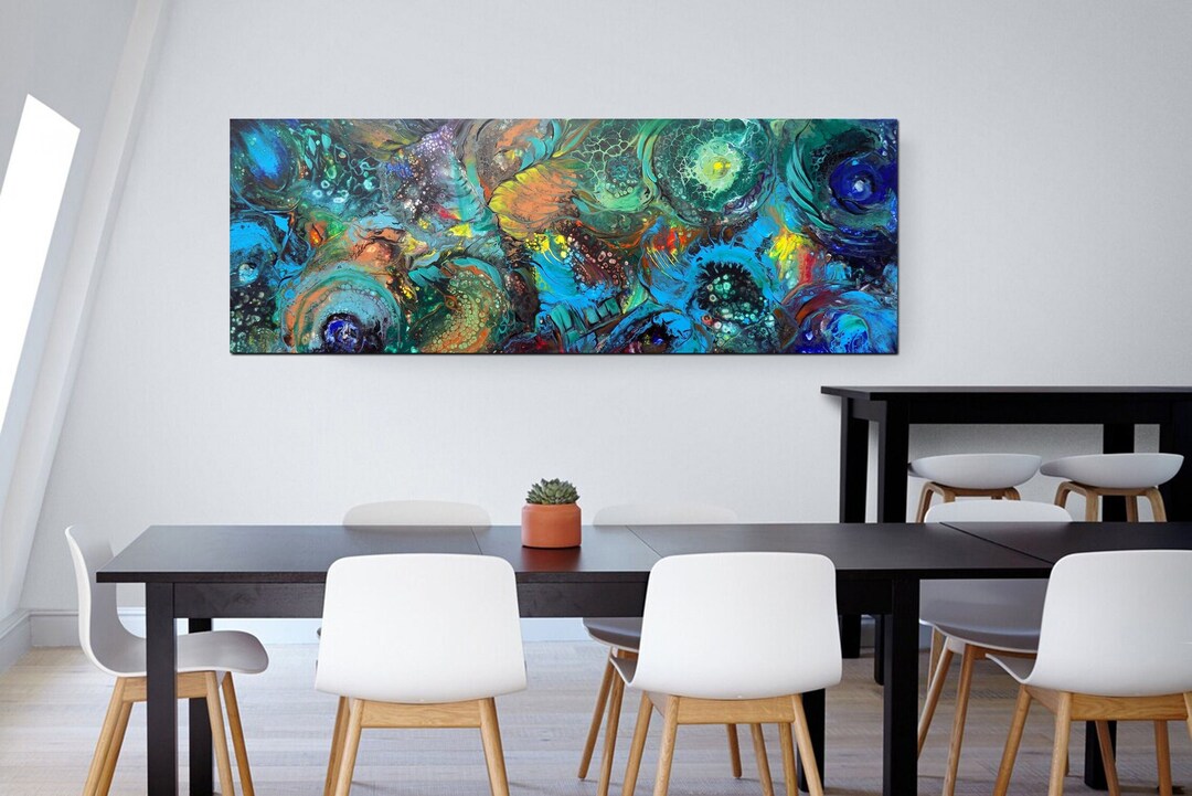 Horizontal Abstract Painting Art Modern Interior Wall Decoration ...