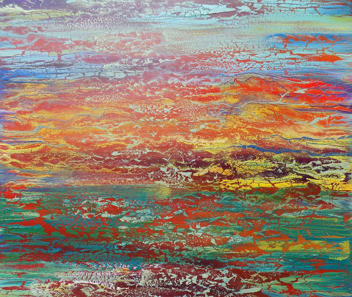 Colorful Abstract Modern Artwork Original Painting Art Canvas - Etsy
