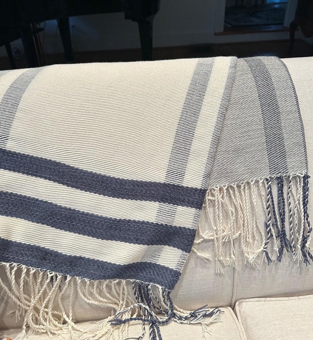8-shaft Double-width Twill Denim Throw Downloadable Pattern - Etsy