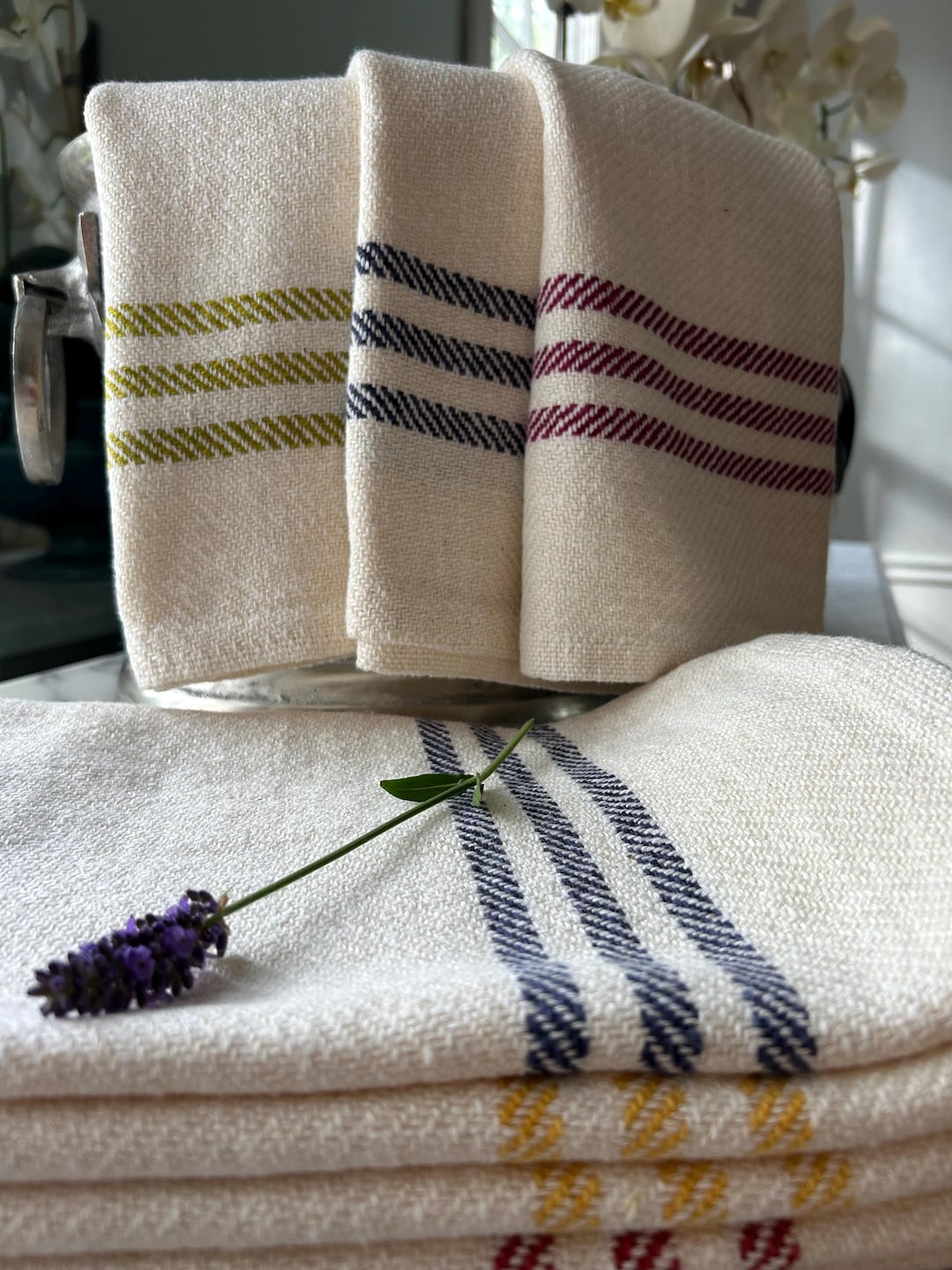 4-shaft Loom Weaving Pattern French Twill Linen & Cotton Dish Towels ...