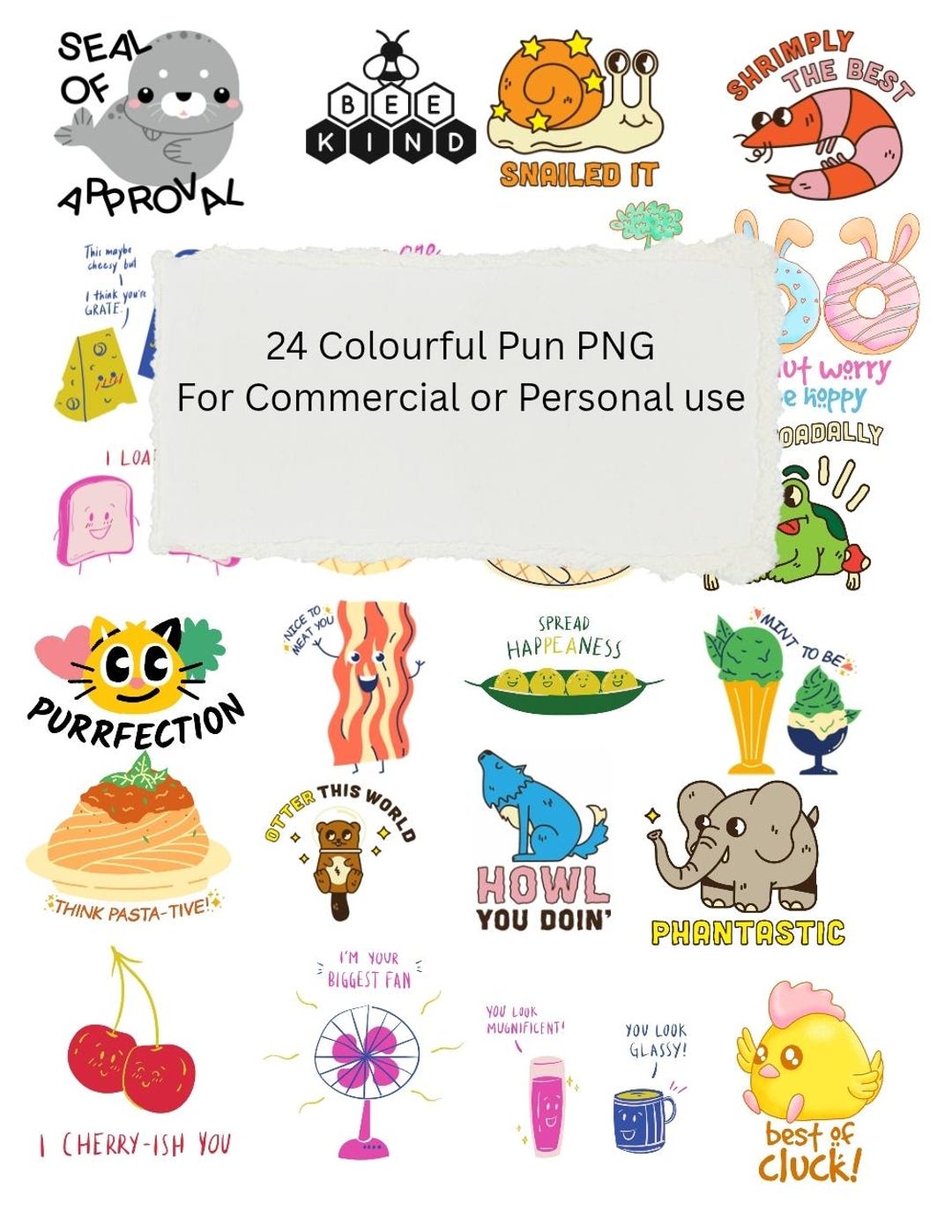 24 Colourful Pun PNG Download. Sublimation, Cricut, Wall Art, Shirts ...