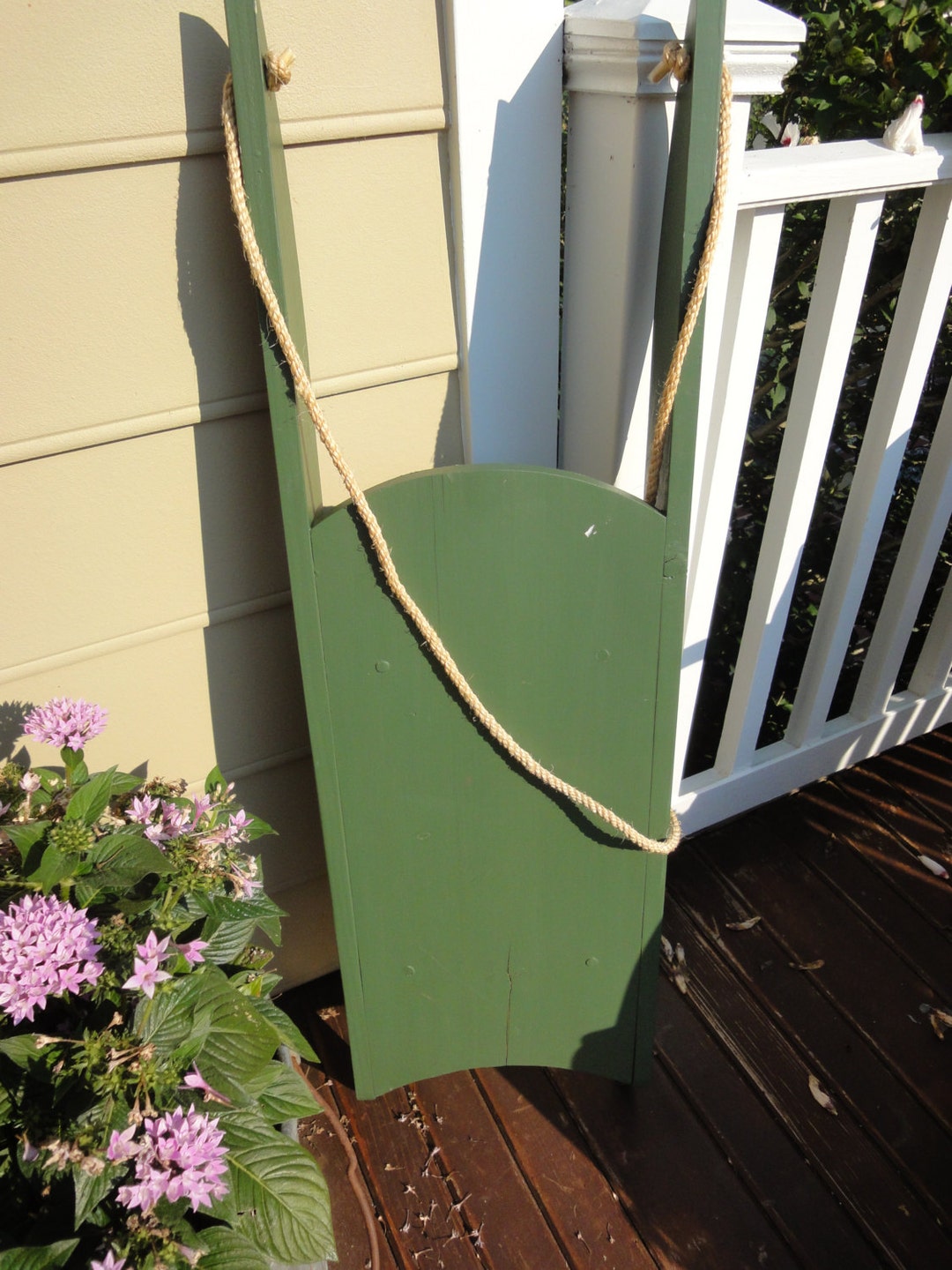 Handmade Wood Sled/vintage Handmade Sled/vintage Handmade/christmas ...