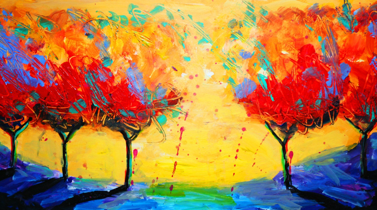 How to Paint Abstract Trees Online Workshop - Etsy