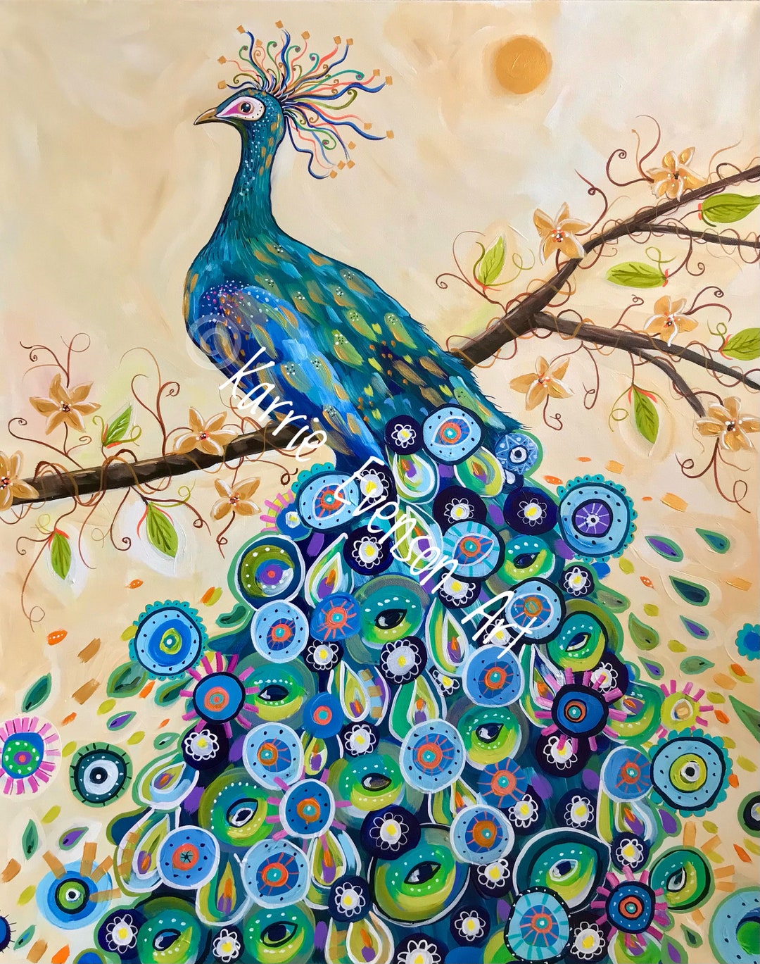 Peacock Abstract Art