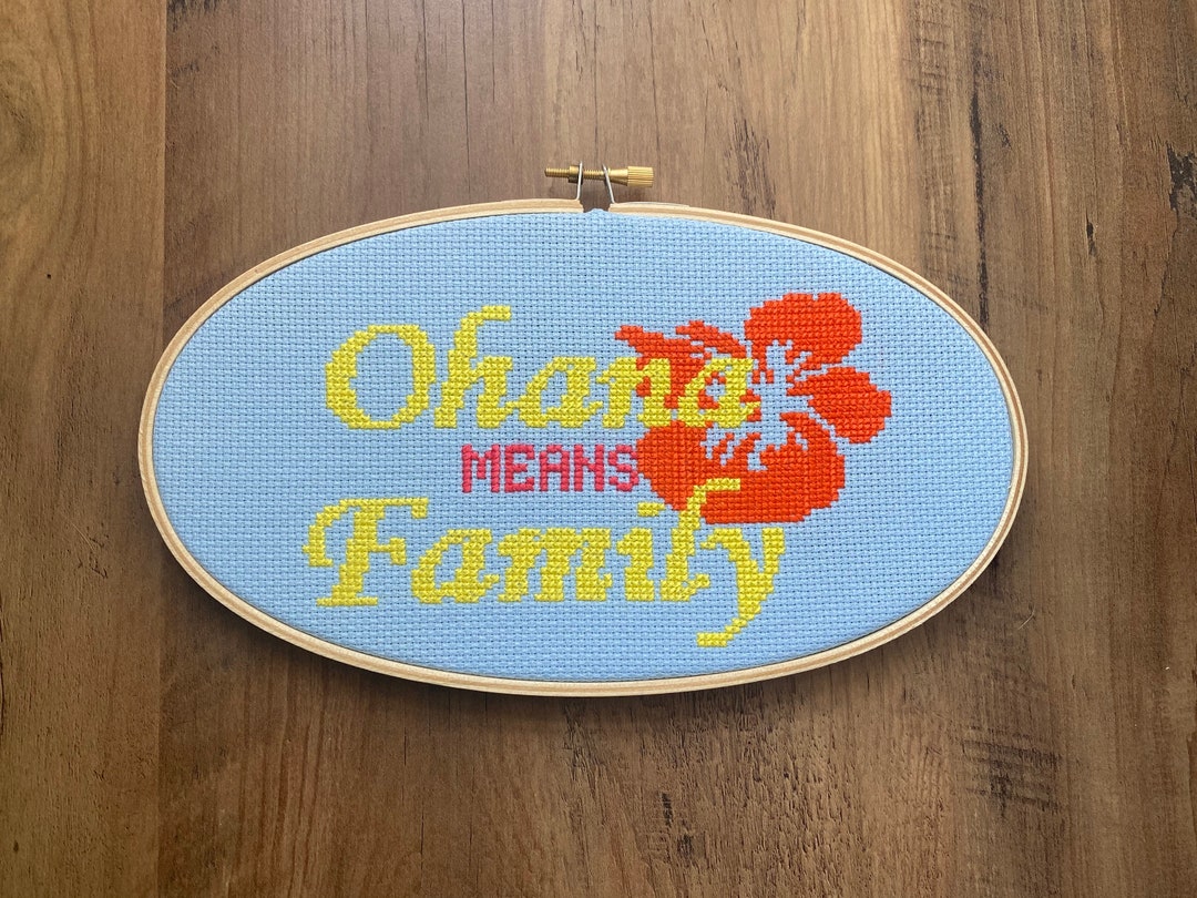 Ohana Means Family - Cross Stitch Pattern - Etsy