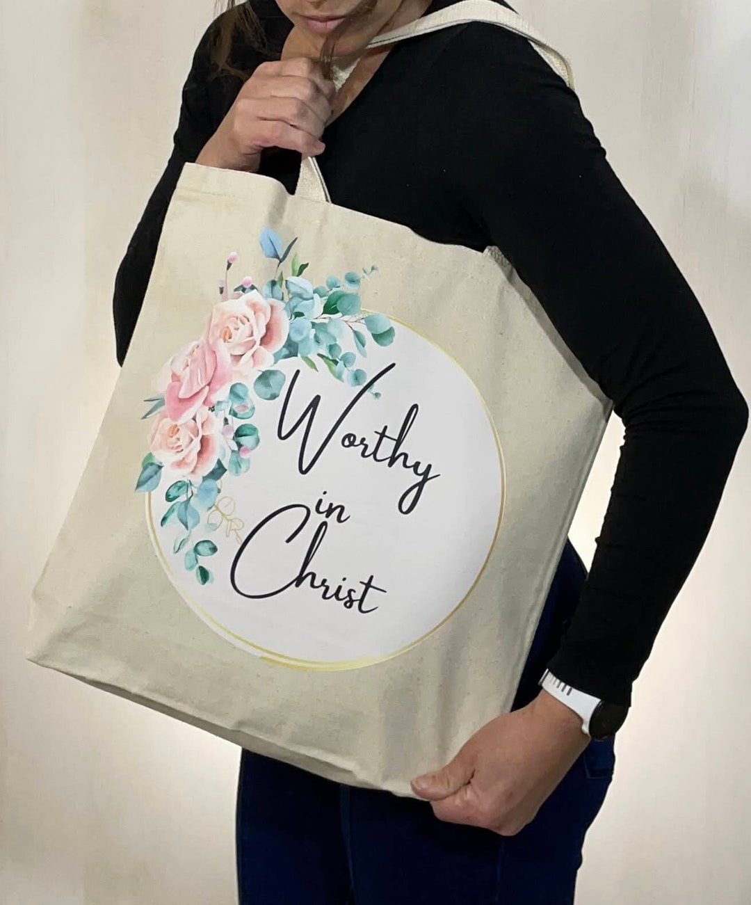 Worthy in Christ /the Happy Hoosier Double Sided Reusable Bag - Etsy