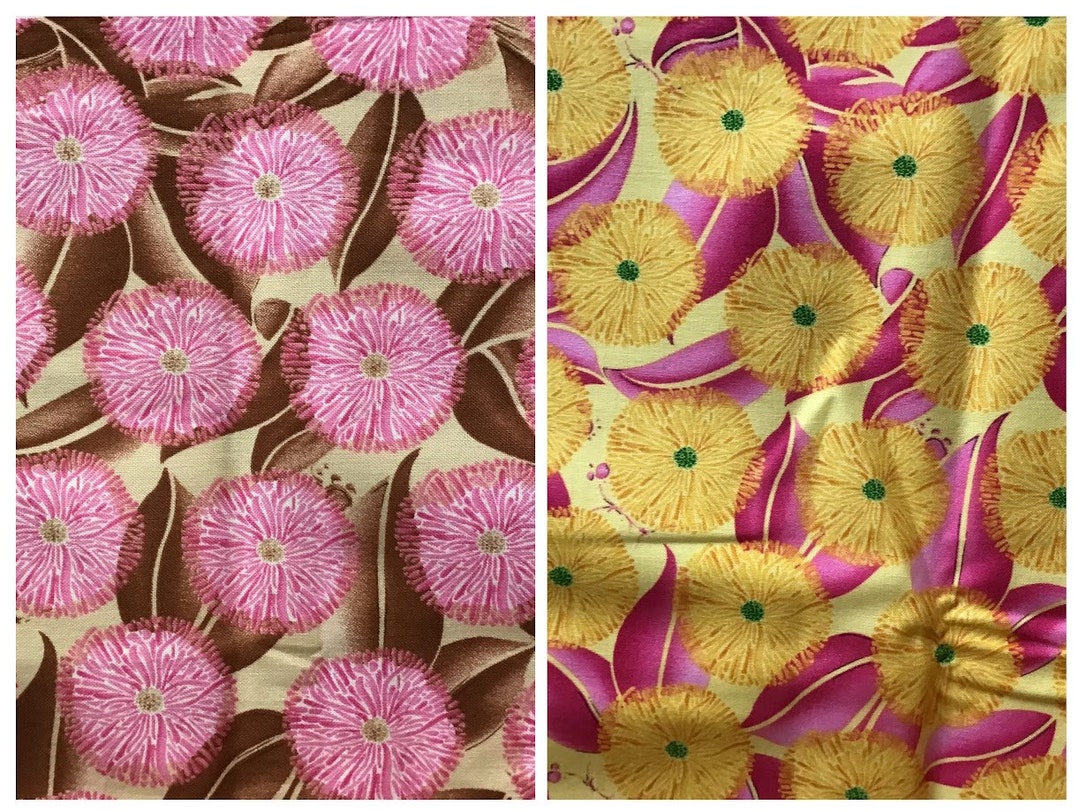 Tina Givens Sunshine Floral Fabric Print: Tropical Geometric Flowers - Etsy