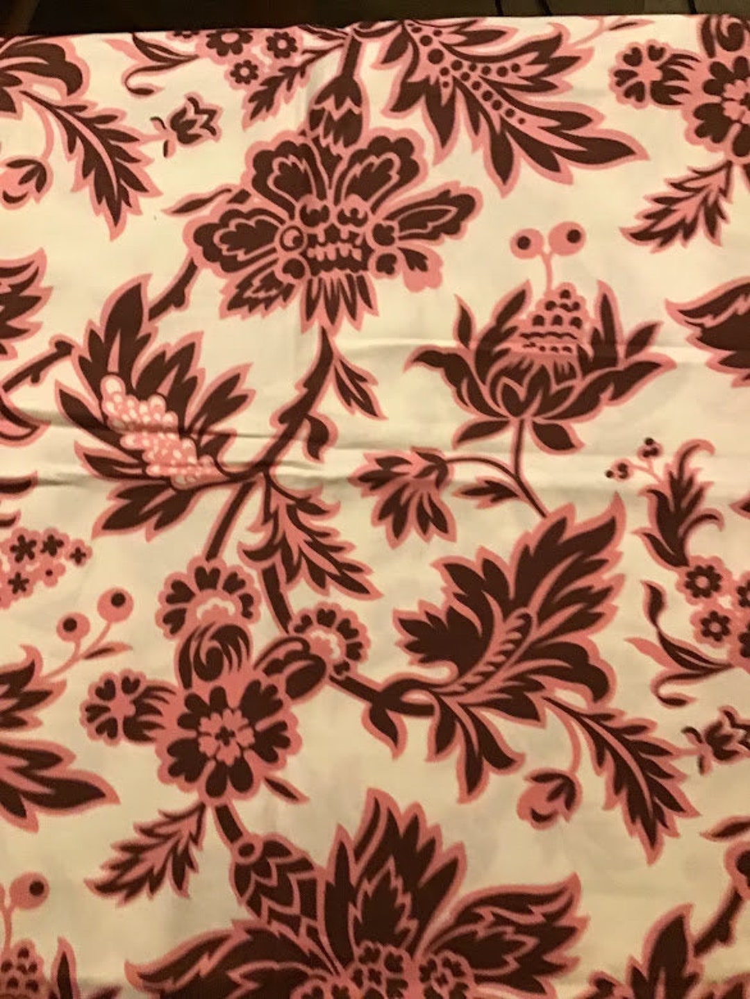 Amy Butler Charm Parrot Tulip Print, Pink, Brown, Out of Print - Etsy