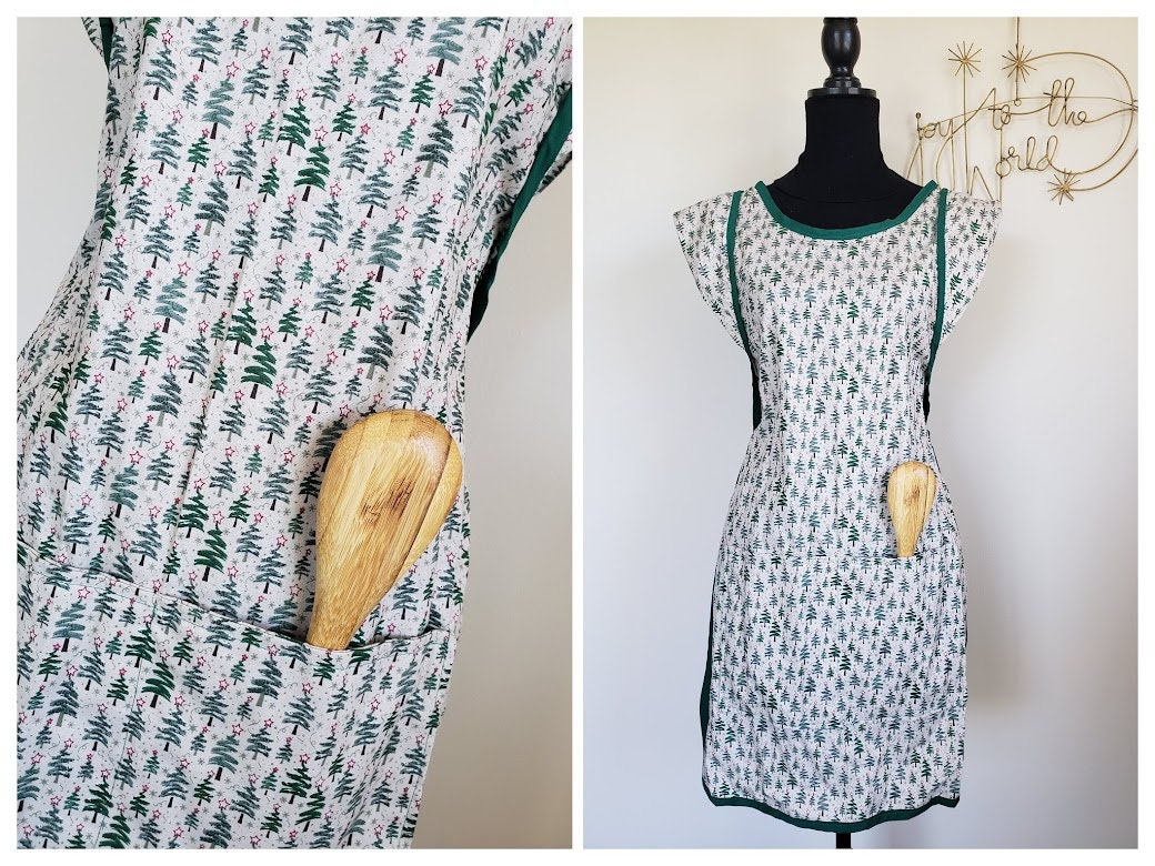 Festive Holiday-themed Apron Full Coverage Apron Adjustable - Etsy