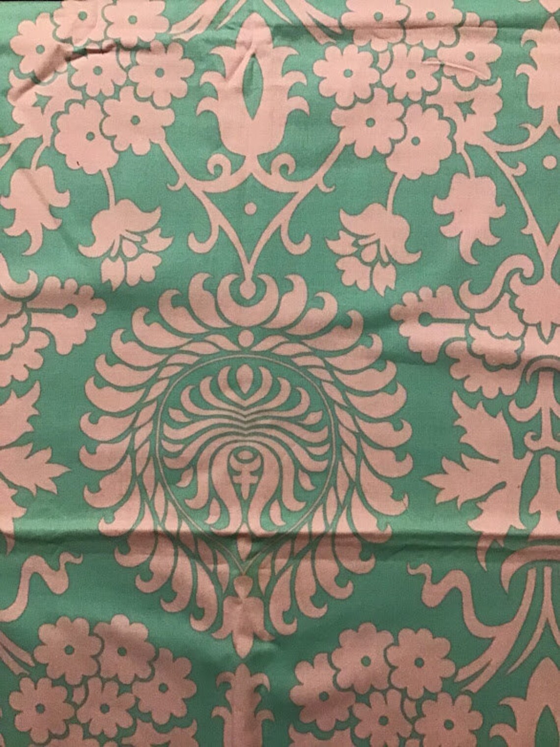 Amy Butler Love Bali Gate Temple Aqua Pink Green - Etsy