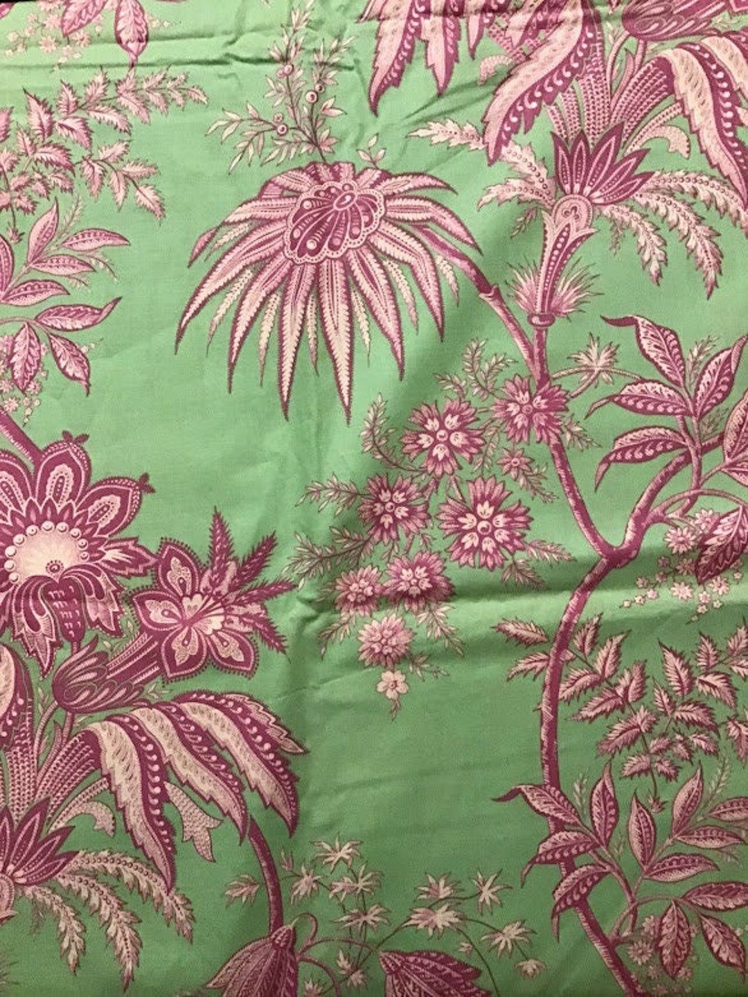 Amy Butler Charm Large Floral Vine Print, Aqua, Green, Pink, Blue, Out ...