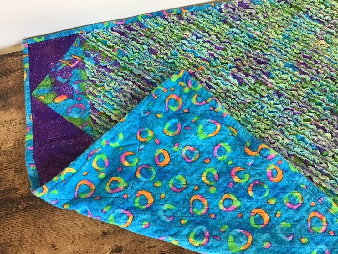 Handmade Flannel Chenille Rug, Bright and Cozy, Kids Room, Cozy Accent ...