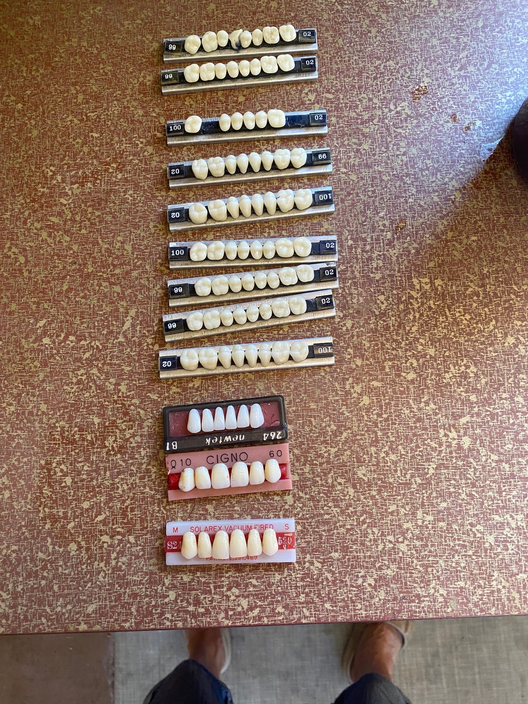 Dental Supplies, Teeth for Making Dentures and Partial Plates. 12 ...