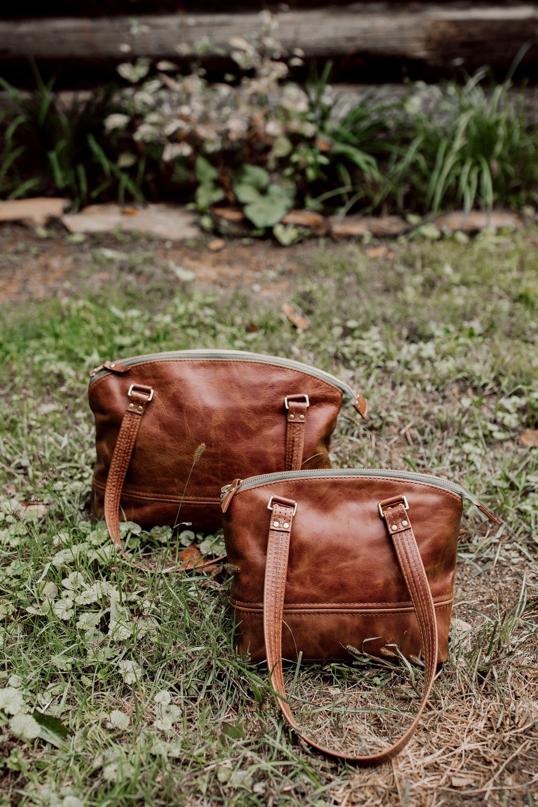 Cora Leather Bag Whiskey Brown - Etsy