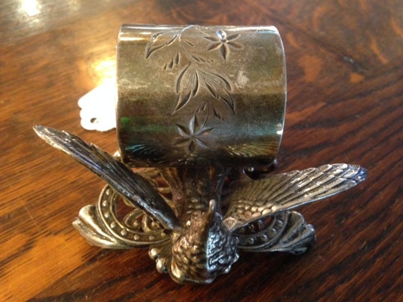 Antique Pairpoint Figural Silver Plate Napkin Ring-hummingbird - Etsy