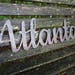 23 Atlanta Rustic Raw Steel Cursive Word Sign Georgia GA | Etsy