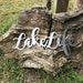 Lake Life 23 Raw Steel Cursive Word Art Sign Metal | Etsy