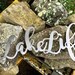 Lake Life 23 Raw Steel Cursive Word Art Sign Metal | Etsy