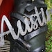 21 Austin Rustic Raw Steel Cursive Word Sign Texas TX City Metal Sign ...