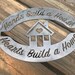 Hands Build a House Hearts Build a Home Metal Sign House Warming Gift ...