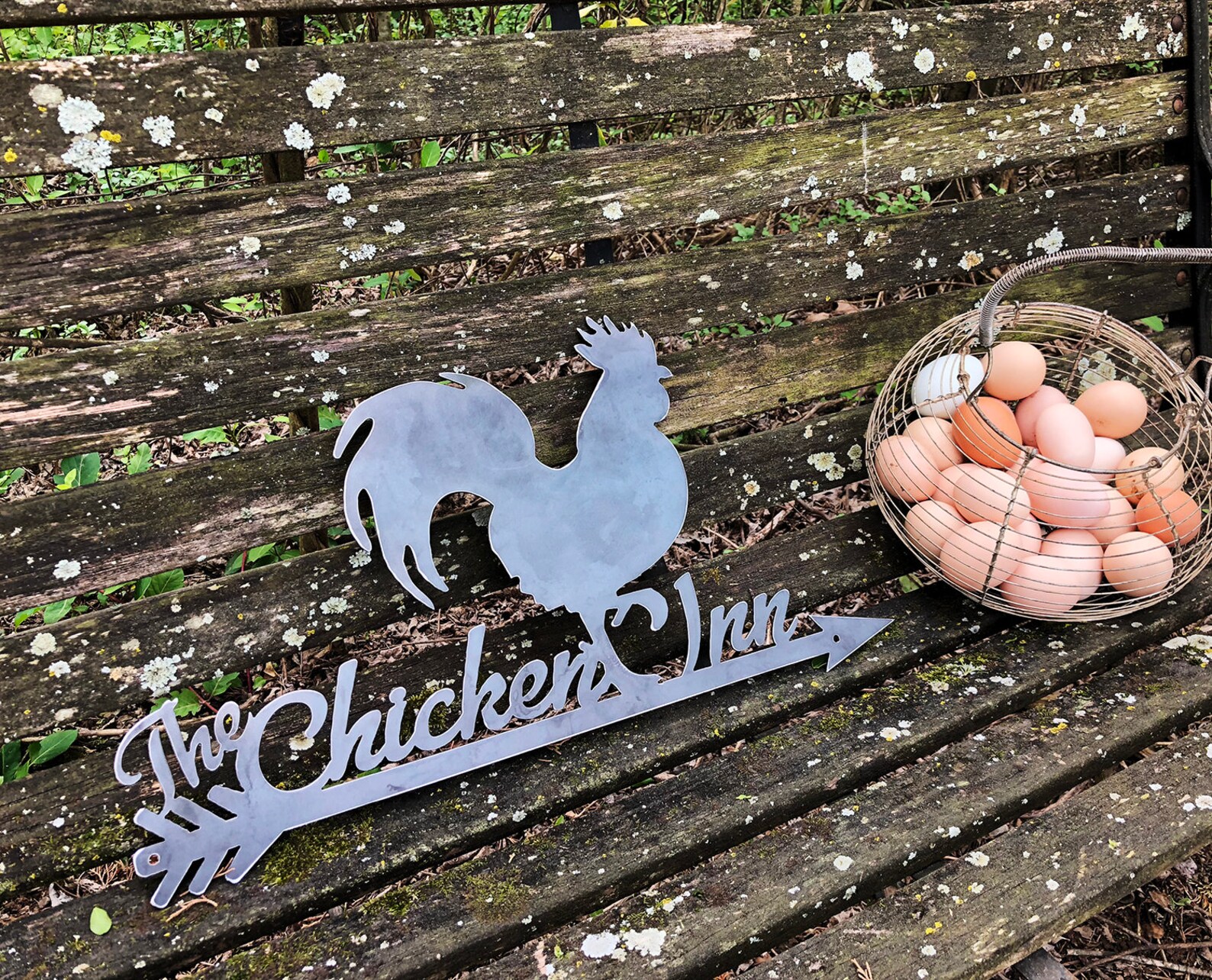 The Chicken Inn Rustic Metal Sign Rustic Farmhouse Decor Coop - Etsy