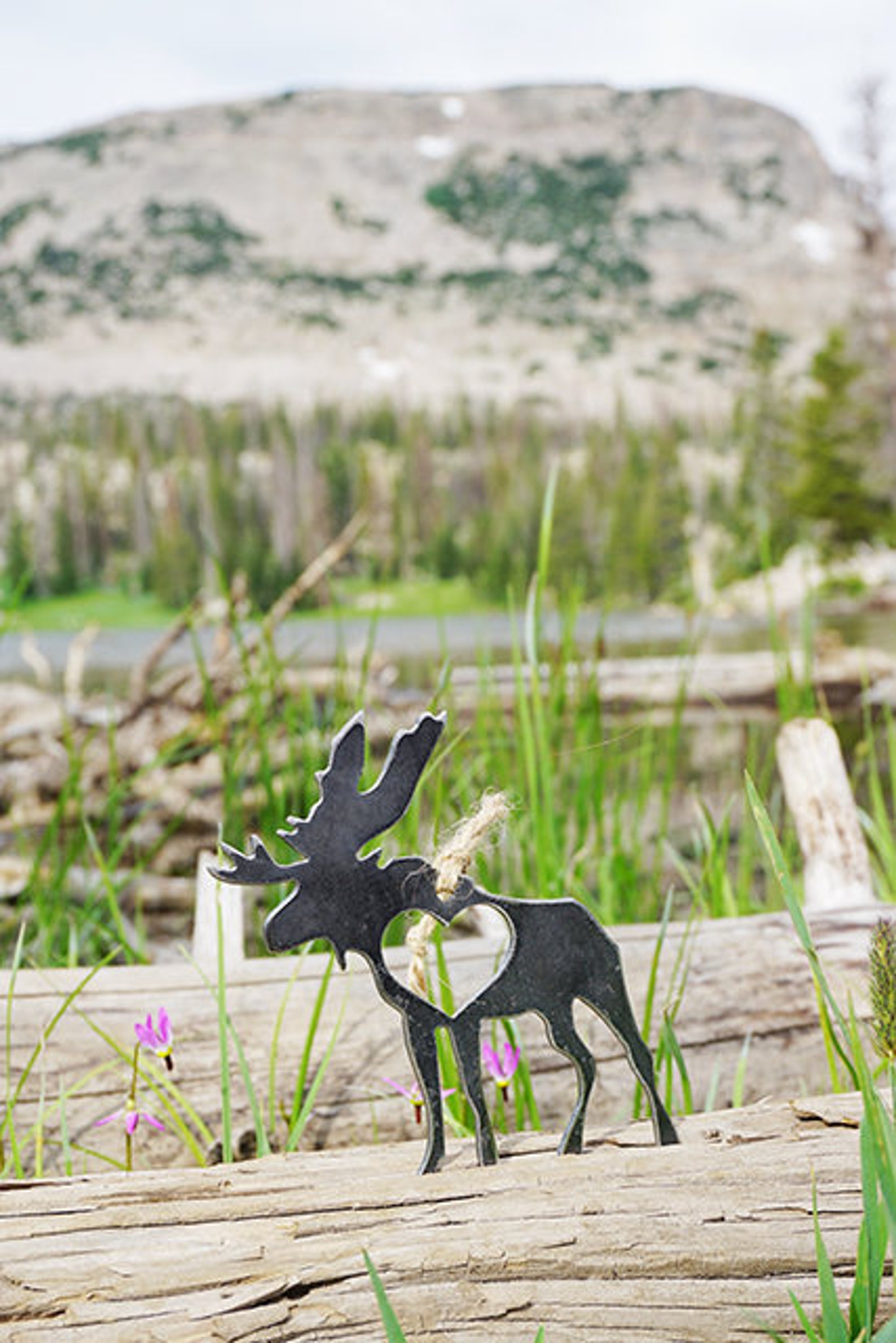 Moose Metal Ornament Made From Raw Steel - Etsy