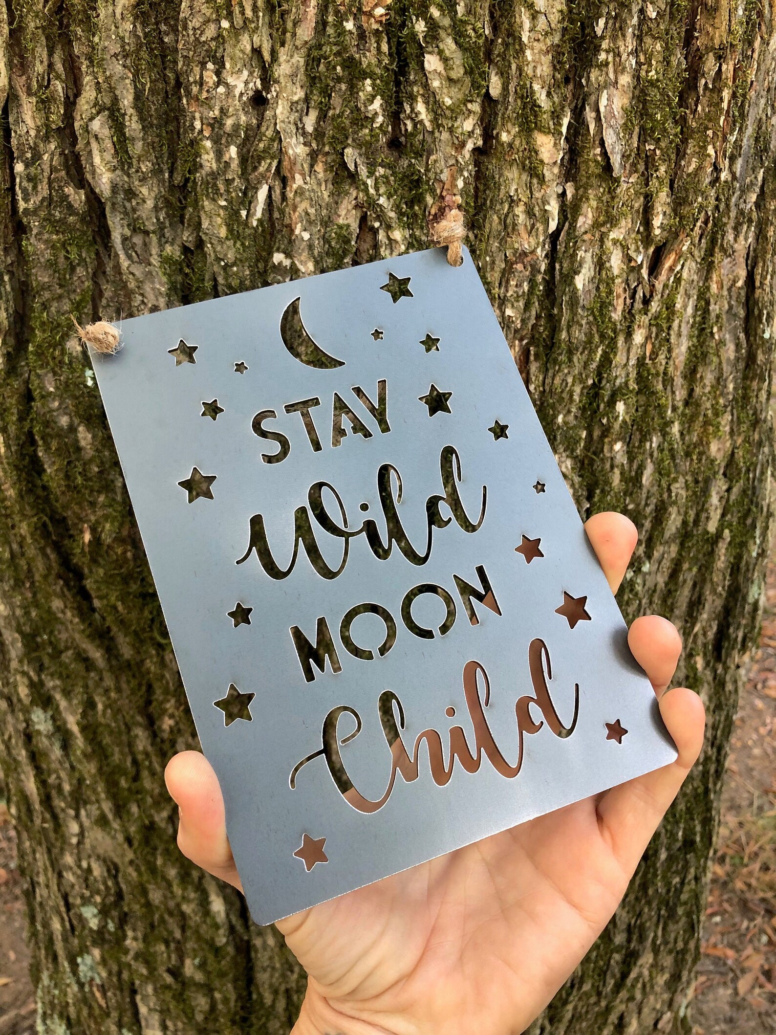 Stay Wild Moon Child Metal Sign 5 X 7 Hiking | Etsy