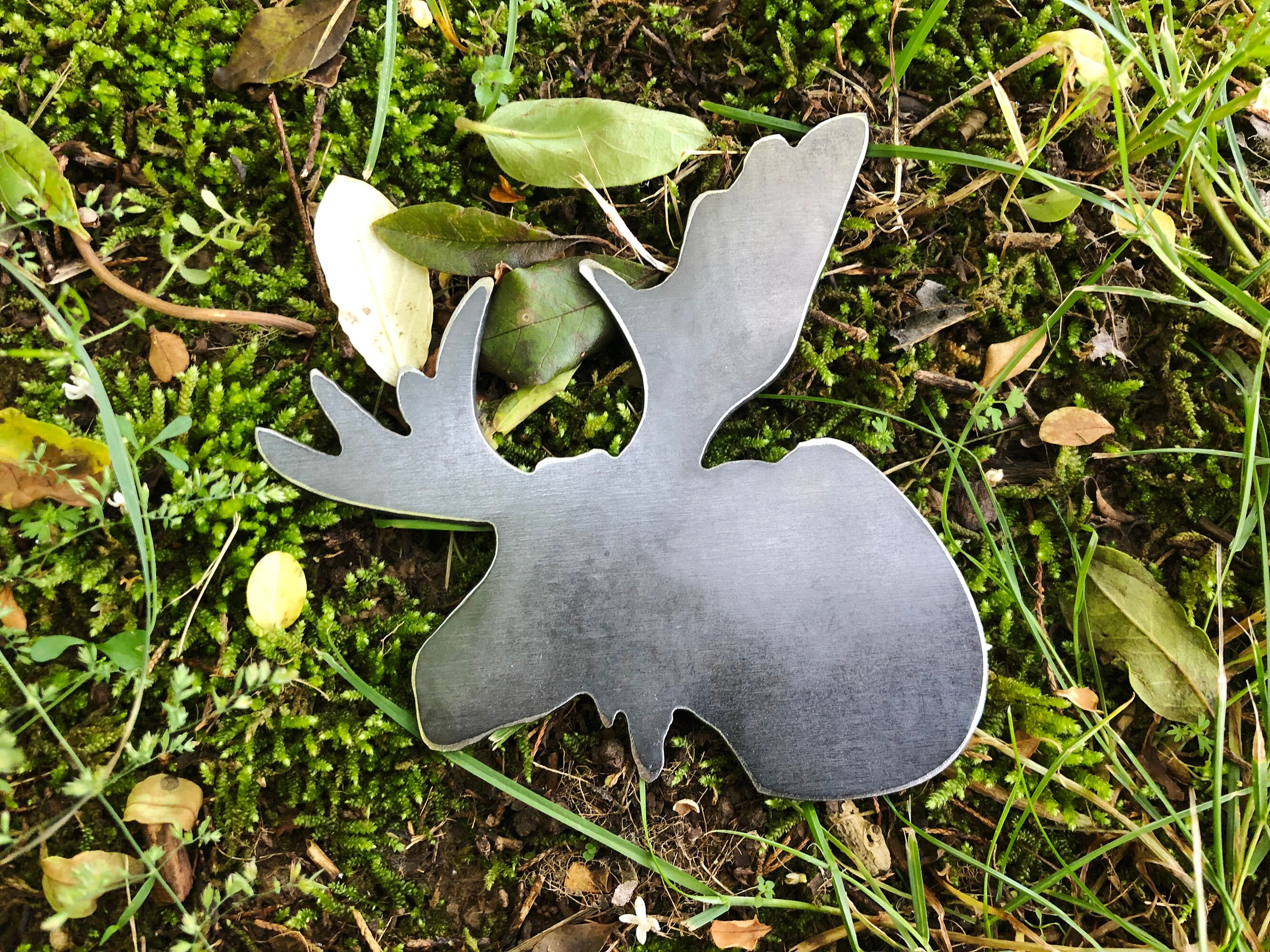 Moose Bottle Opener Made From Rustic Raw Steel Metal Hunting | Etsy