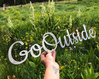 Go Outside Sign - Etsy