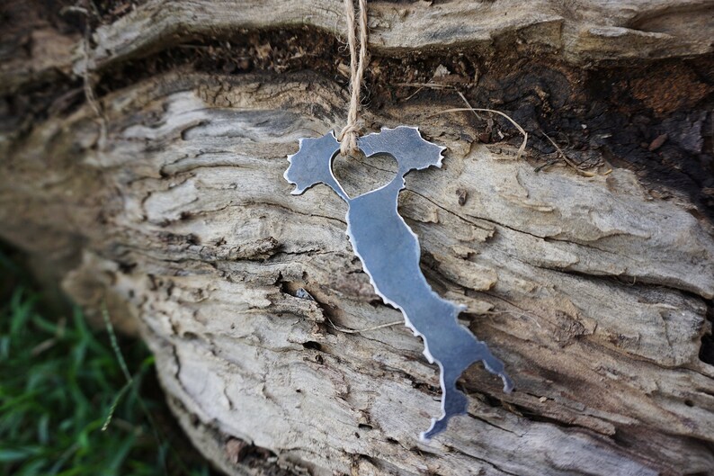 Italy Metal Ornament With Heart Made From Recycled Steel - Etsy